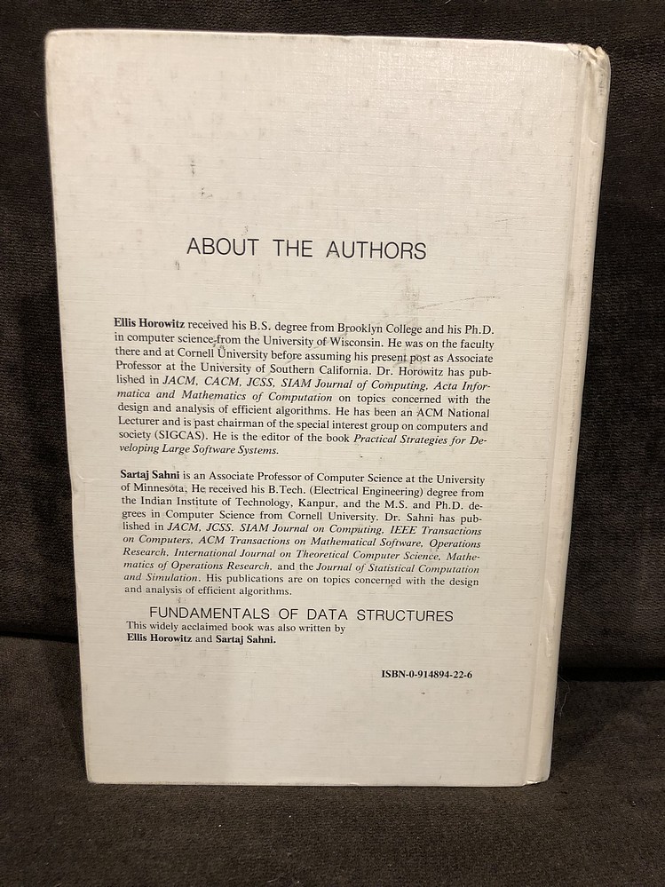 Fundamentals Of Computer Algorithms By Ellis Horowitz Parry Game Preserve