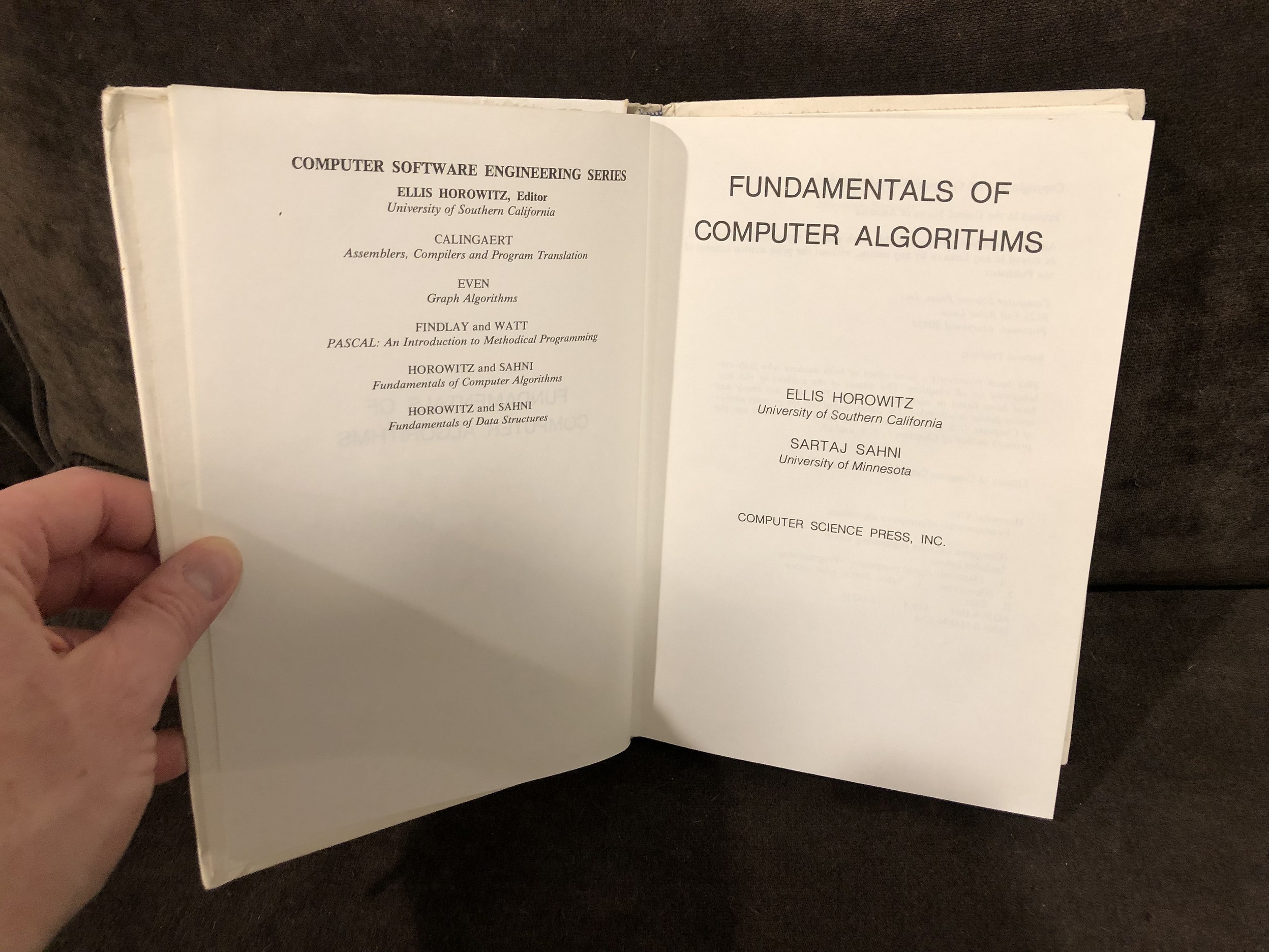 Fundamentals of Computer Algorithms, by Ellis Horowitz - Parry Game ...