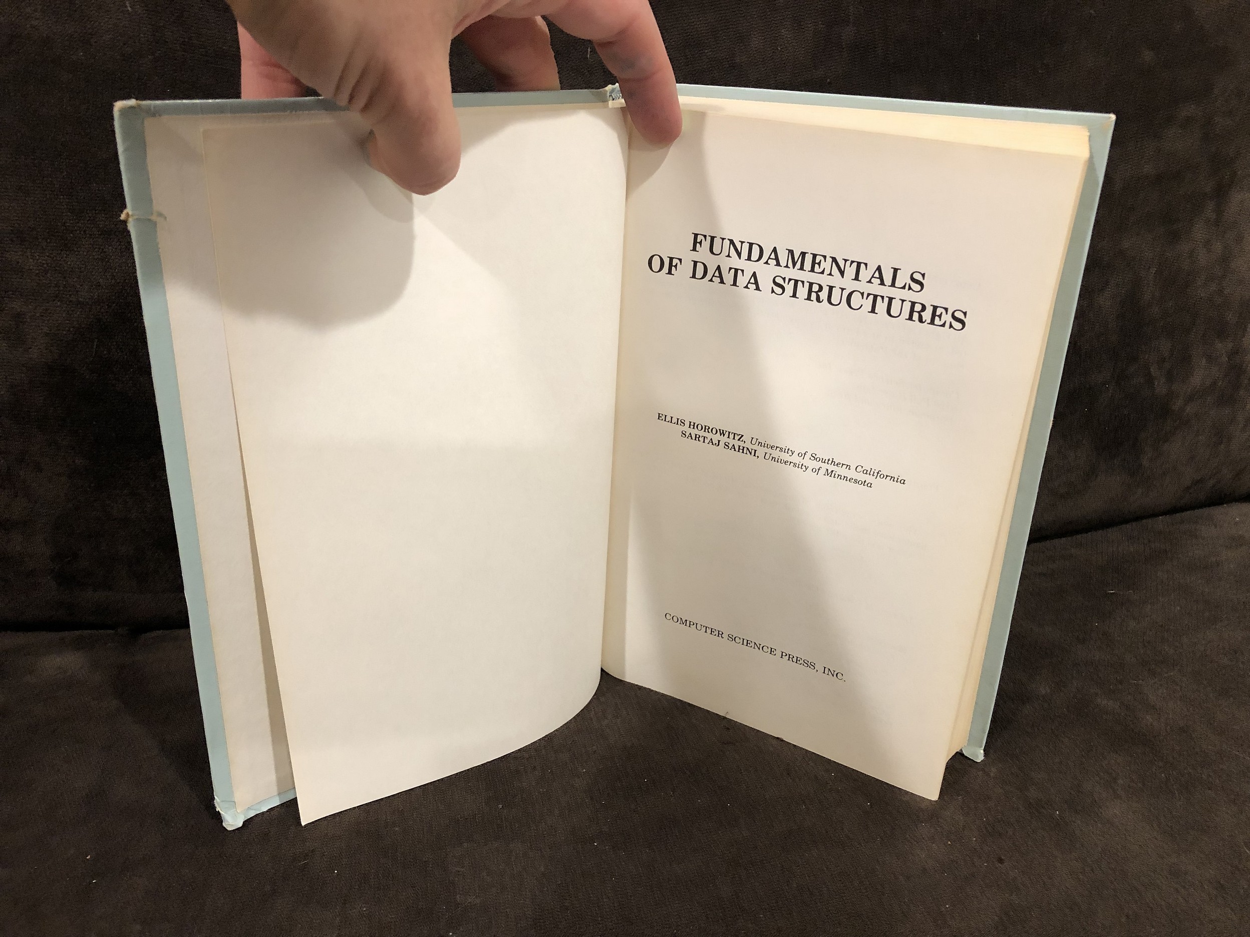 Fundamentals of Data Structures, by Ellis Horowitz - Parry Game Preserve