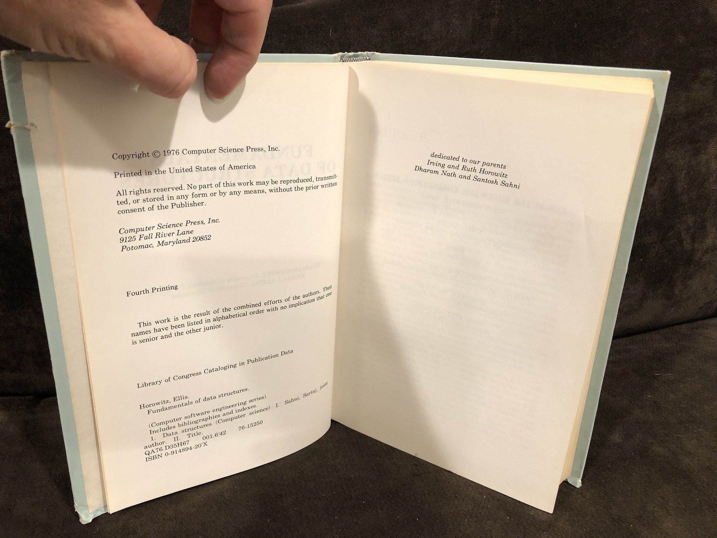 Fundamentals of Data Structures, by Ellis Horowitz - Parry Game Preserve