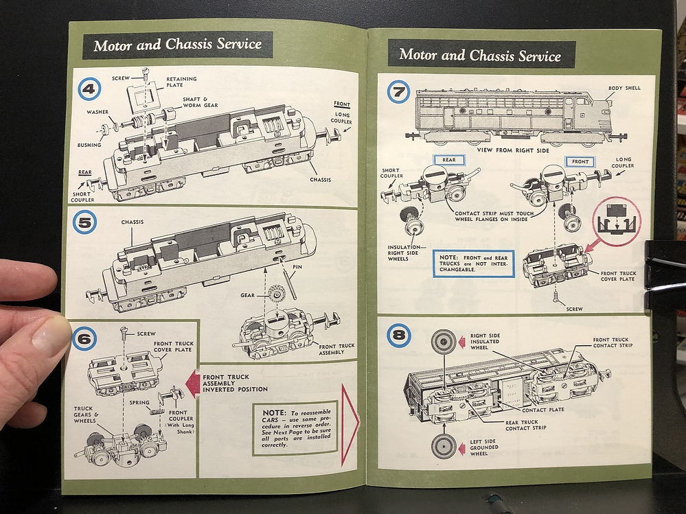 1967 Aurora Plastics Corp., Service Manual for Postage Stamp Trains ...