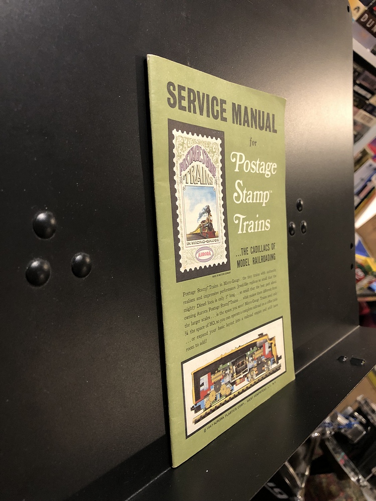 1967 Aurora Plastics Corp., Service Manual for Postage Stamp Trains ...