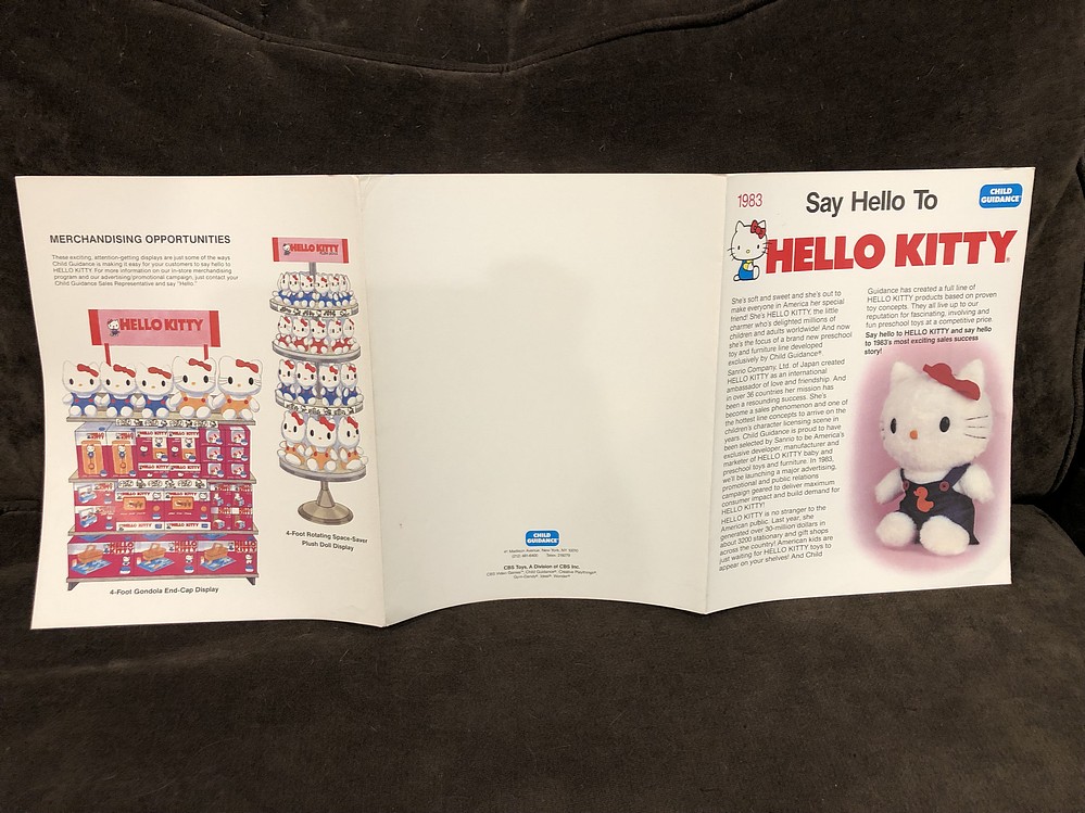 1983 Child Guidance Hello Kitty, Toy Fair Catalog - Parry Game Preserve