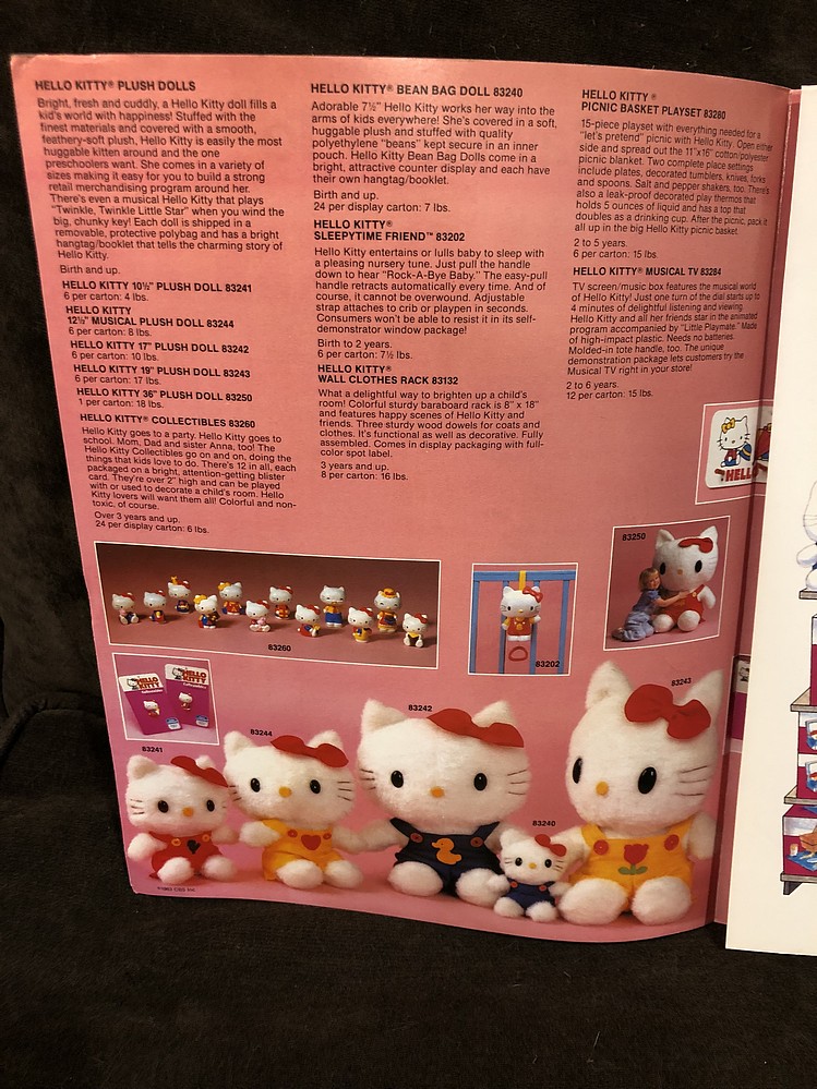 1983 Child Guidance Hello Kitty, Toy Fair Catalog - Parry Game Preserve