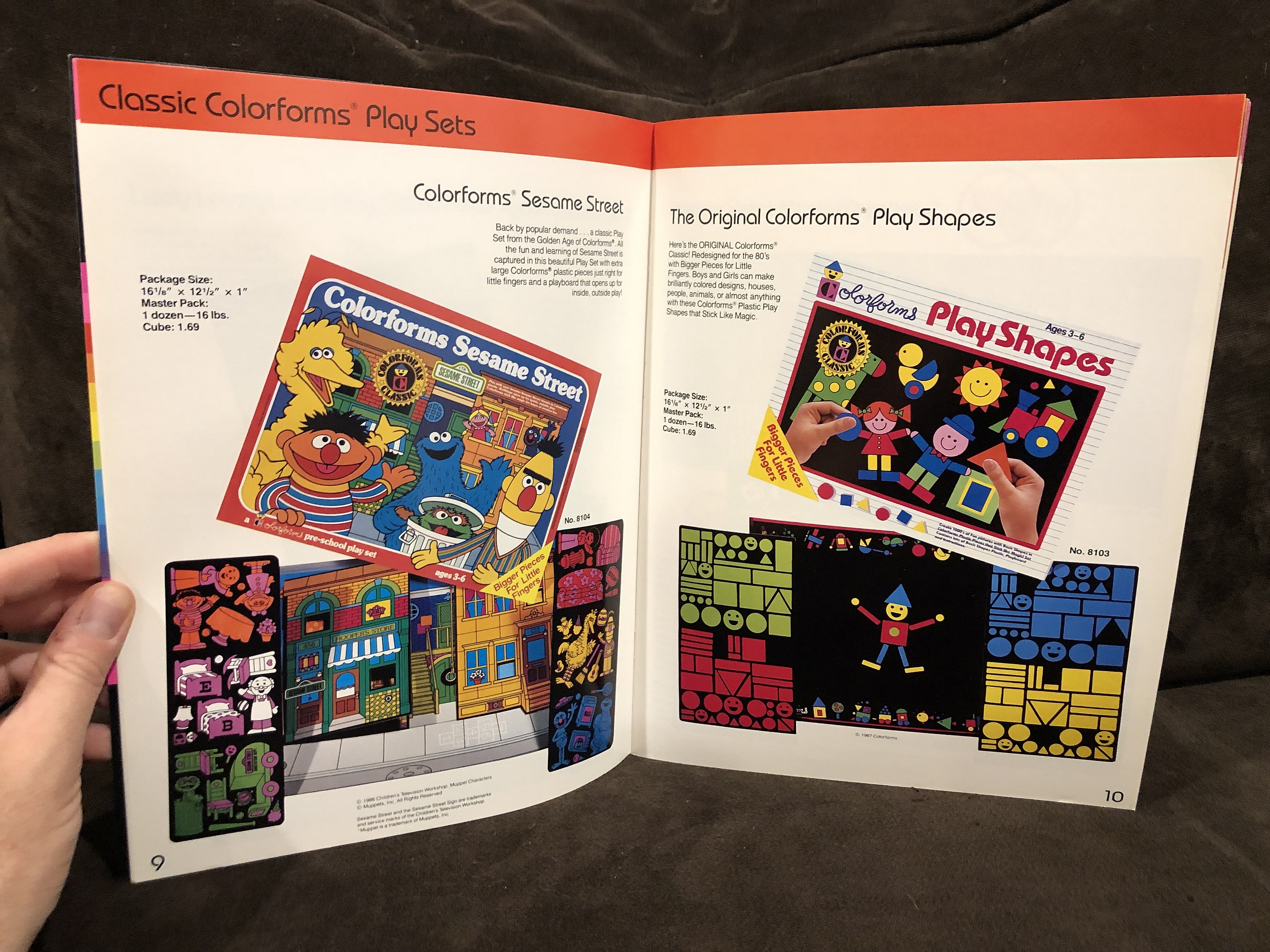 1988 Colorforms, Toy Fair Catalog - Parry Game Preserve