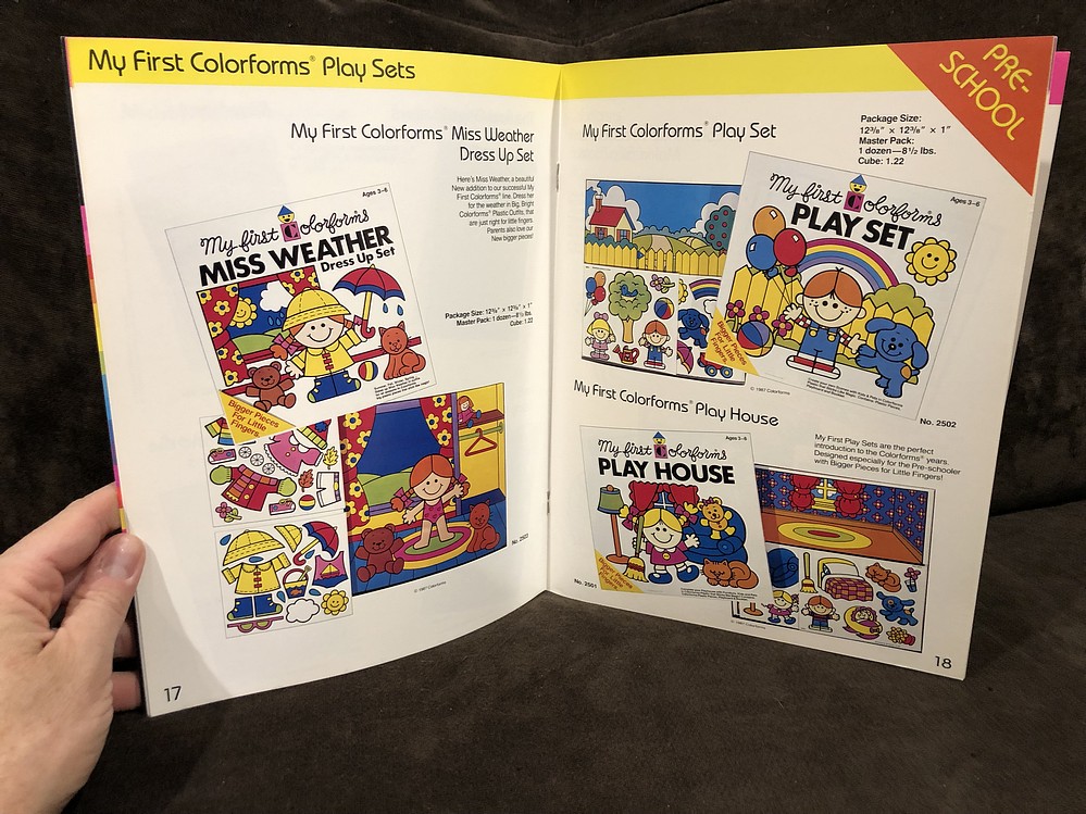 1988 Colorforms, Toy Fair Catalog - Parry Game Preserve