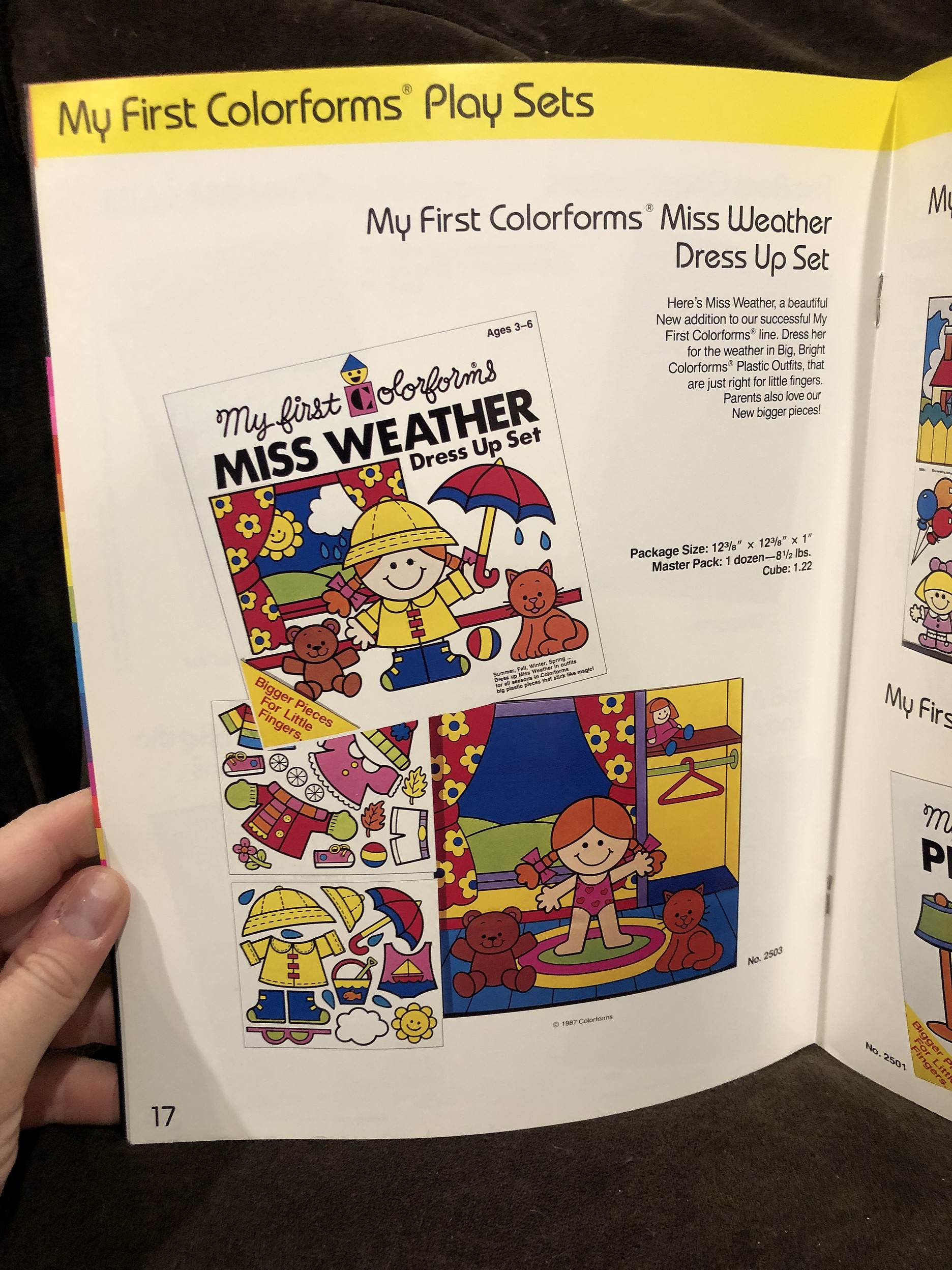 1988 Colorforms, Toy Fair Catalog - Parry Game Preserve