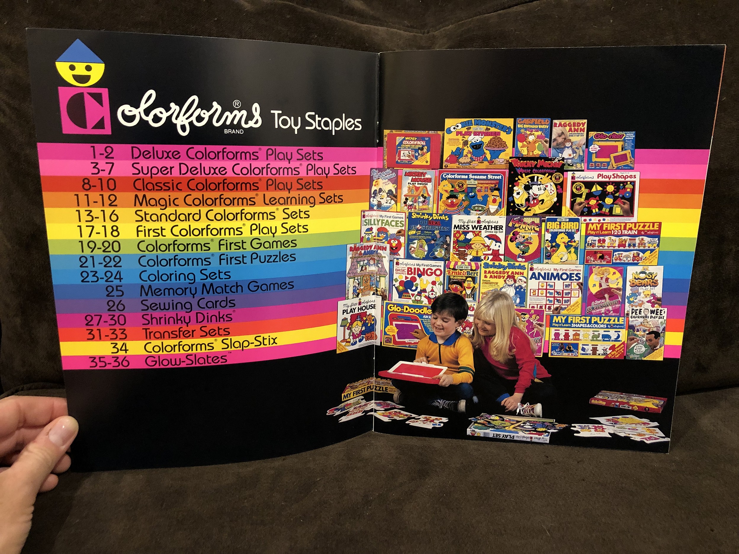 1988 Colorforms, Toy Fair Catalog - Parry Game Preserve