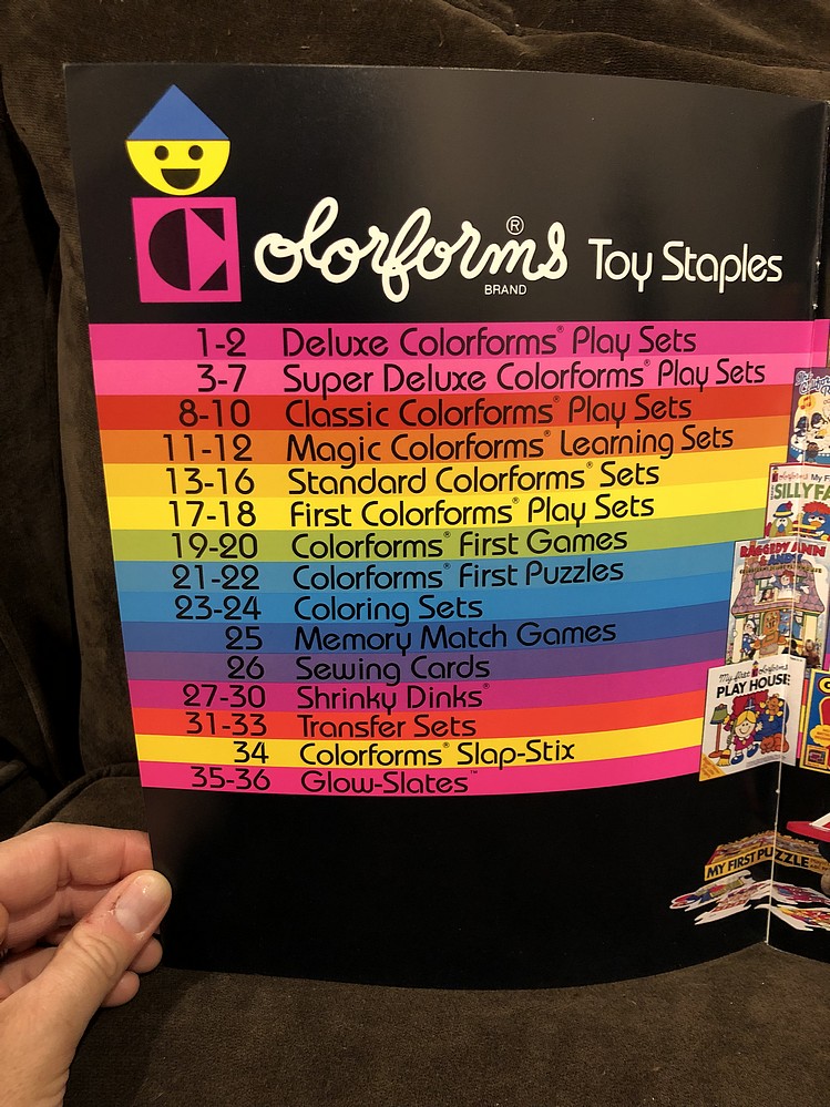 1988 Colorforms, Toy Fair Catalog - Parry Game Preserve
