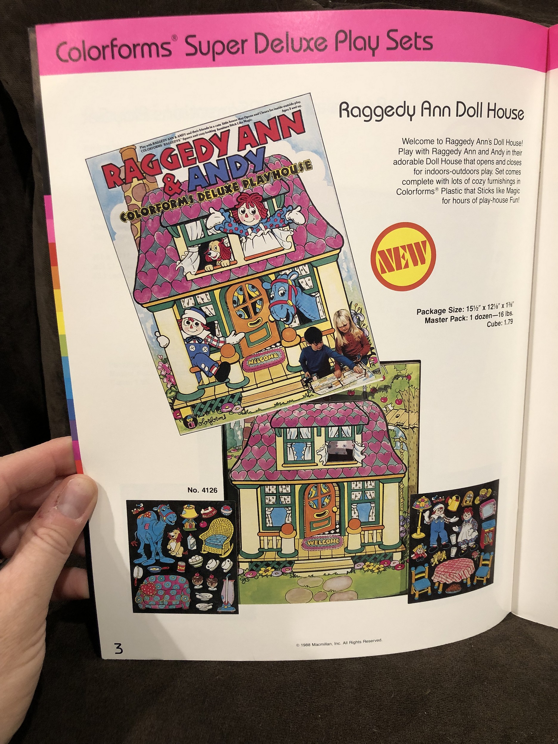 1988 Colorforms, Toy Fair Catalog - Parry Game Preserve