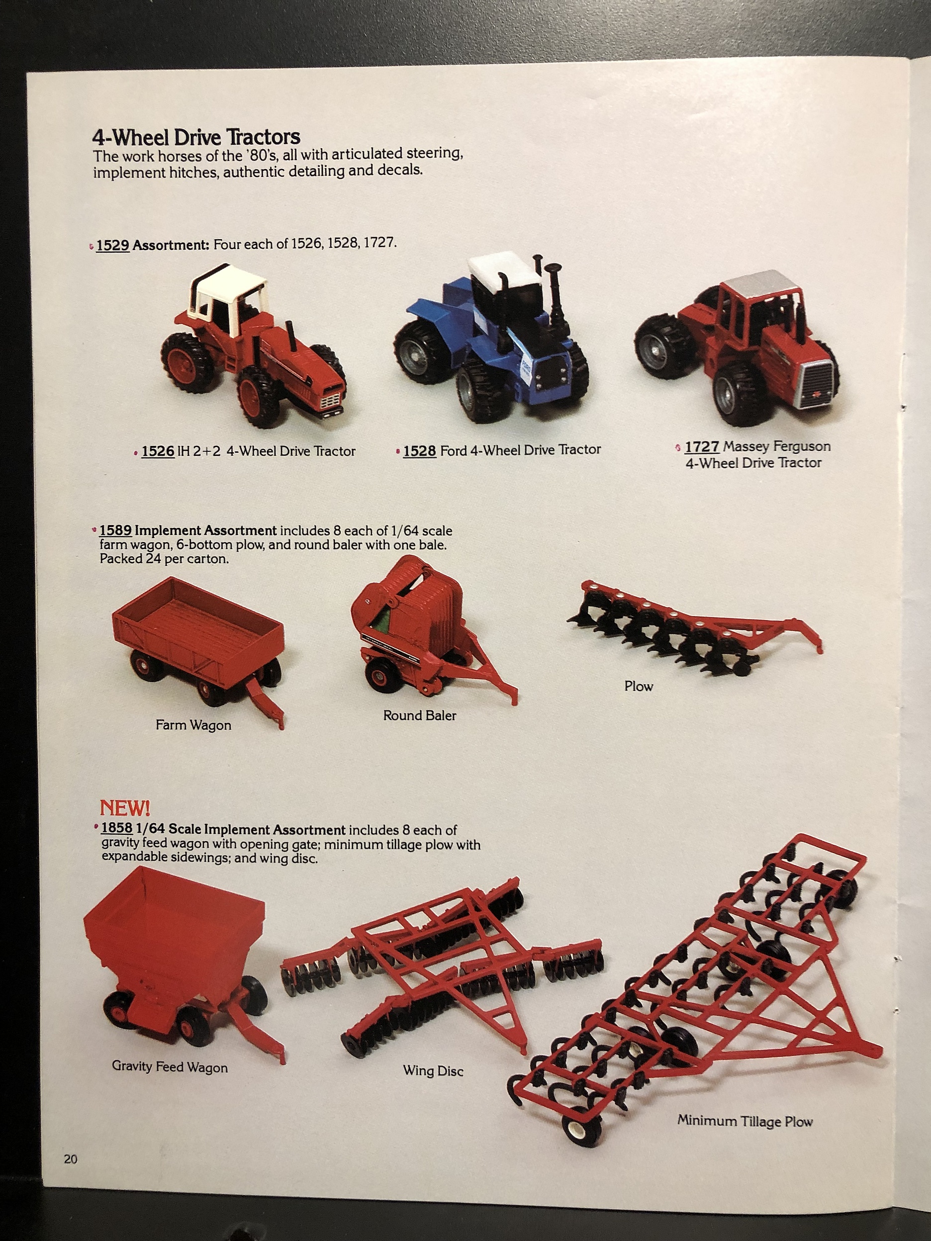 1982 Ertl Die-Cast Miniatures Toy Fair Catalog - Parry Game Preserve