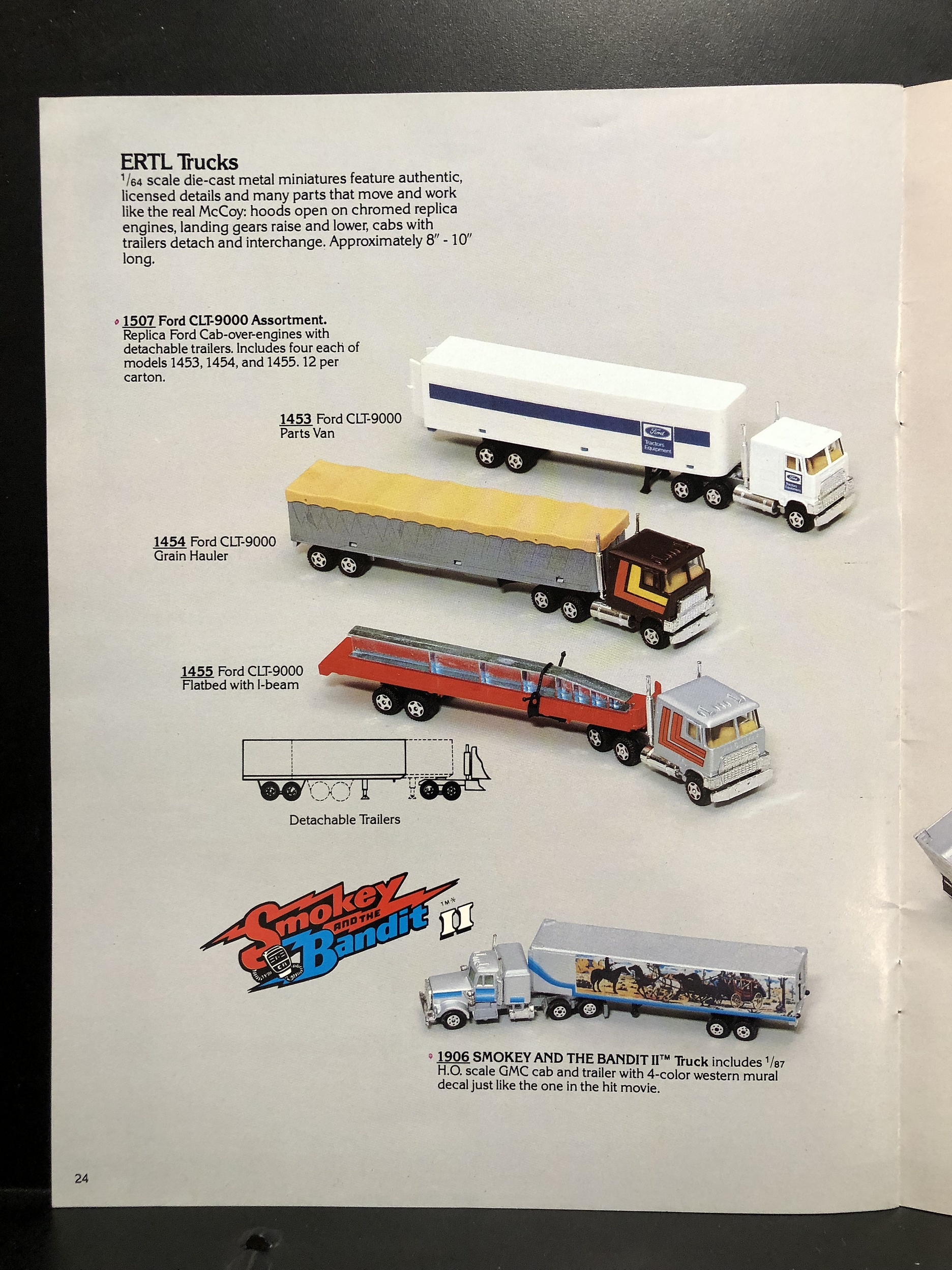 1982 Ertl Die-Cast Miniatures Toy Fair Catalog - Parry Game Preserve