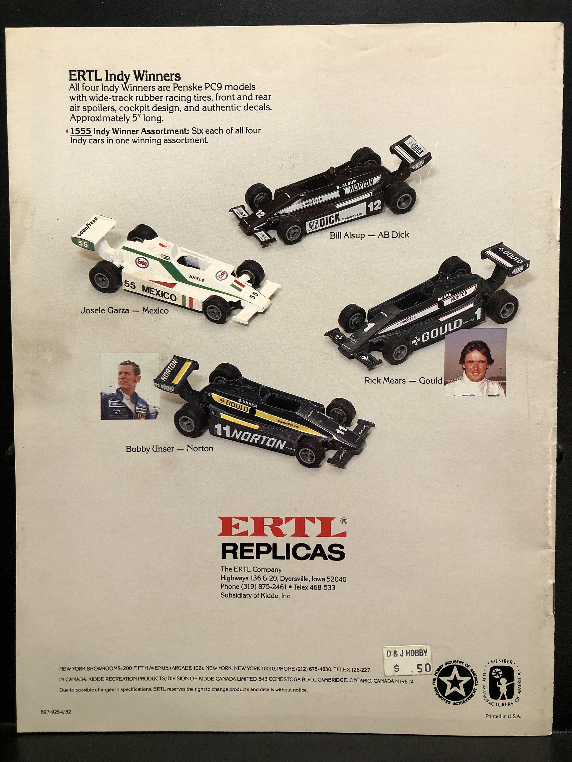 1982 Ertl Die-Cast Miniatures Toy Fair Catalog - Parry Game Preserve