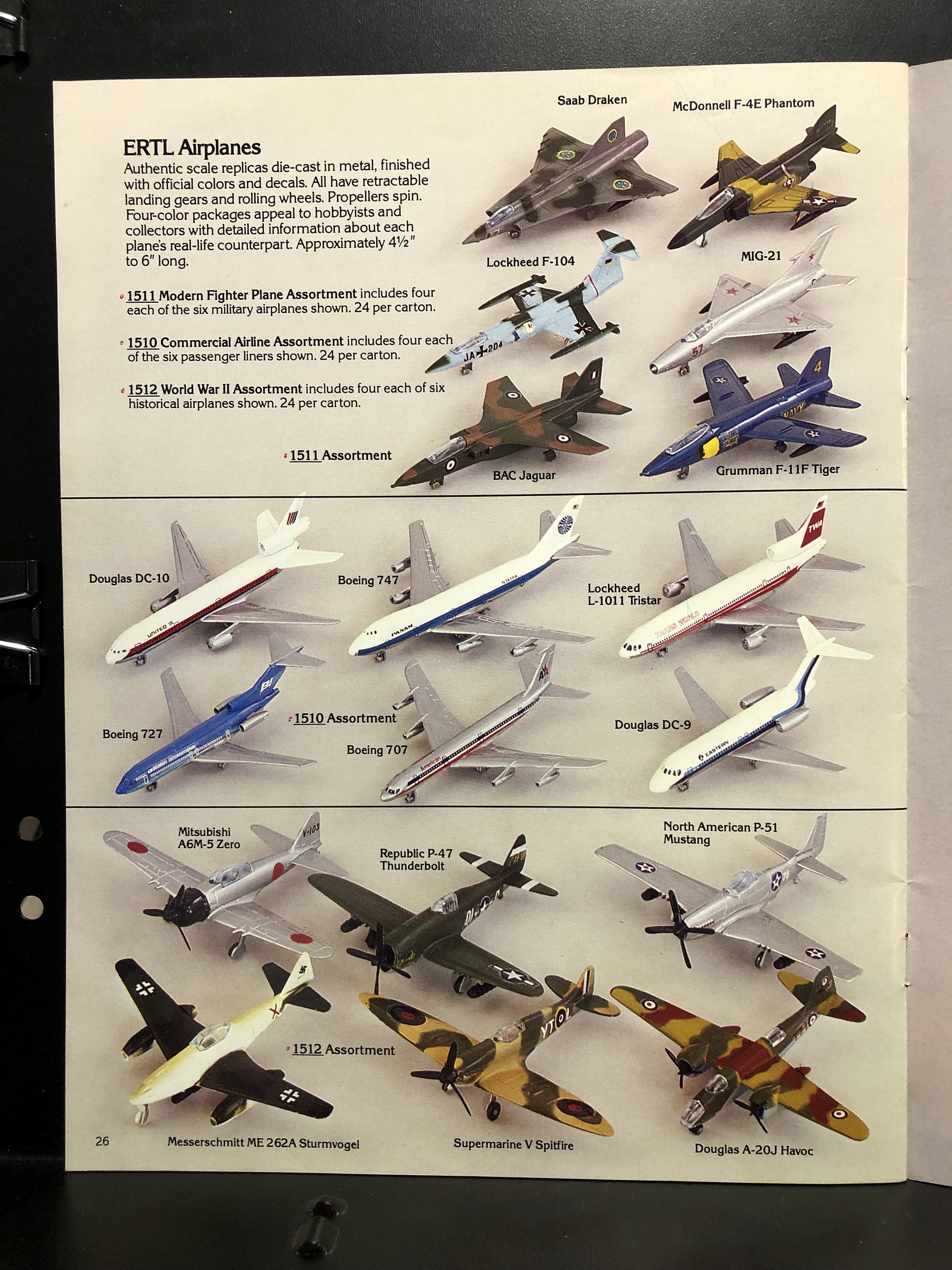 1982 Ertl Die-Cast Miniatures Toy Fair Catalog - Parry Game Preserve
