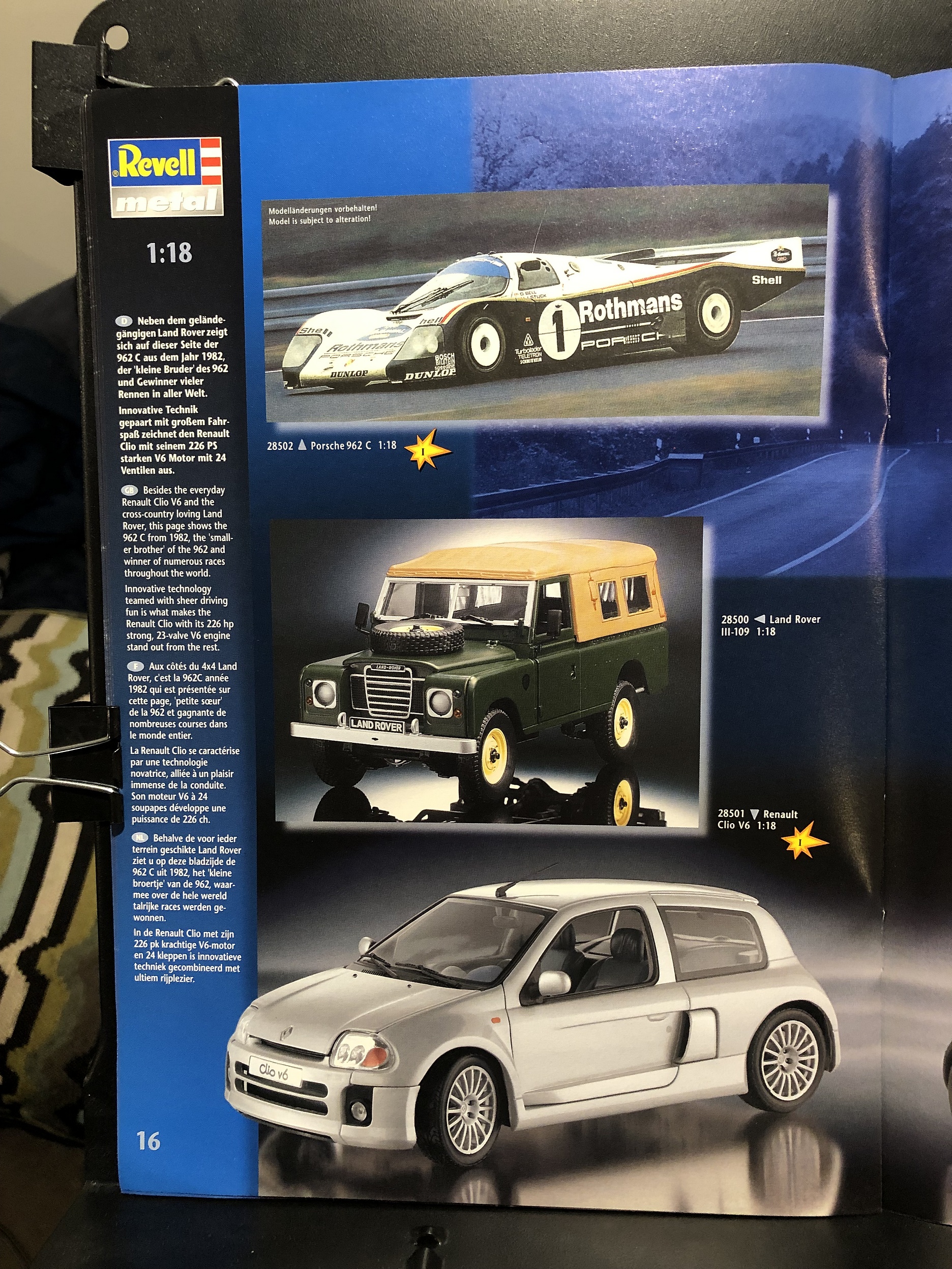 2002/03 Revell Metal Model Collection Catalog - Parry Game Preserve