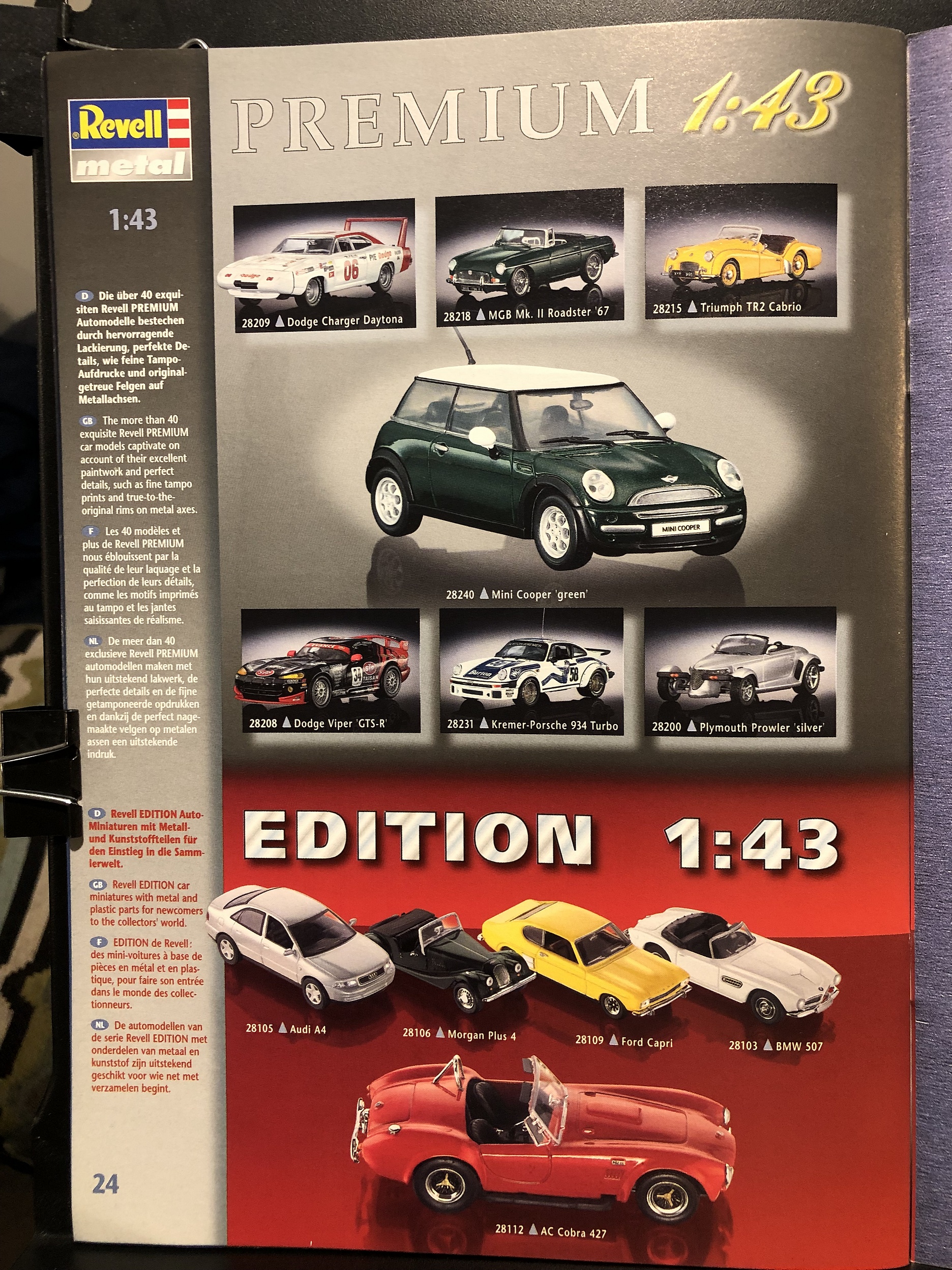 2002/03 Revell Metal Model Collection Catalog - Parry Game Preserve