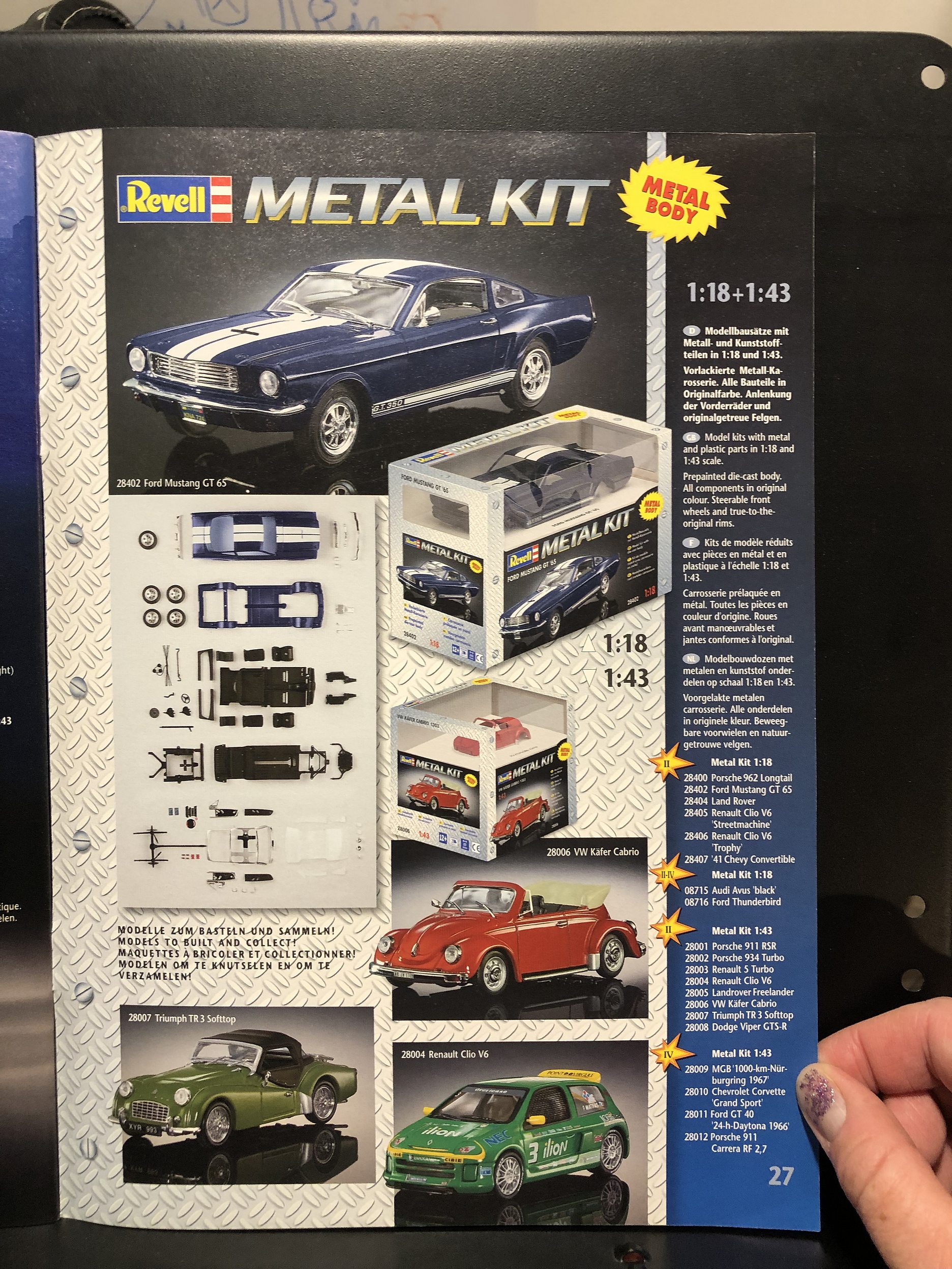 2002/03 Revell Metal Model Collection Catalog - Parry Game Preserve