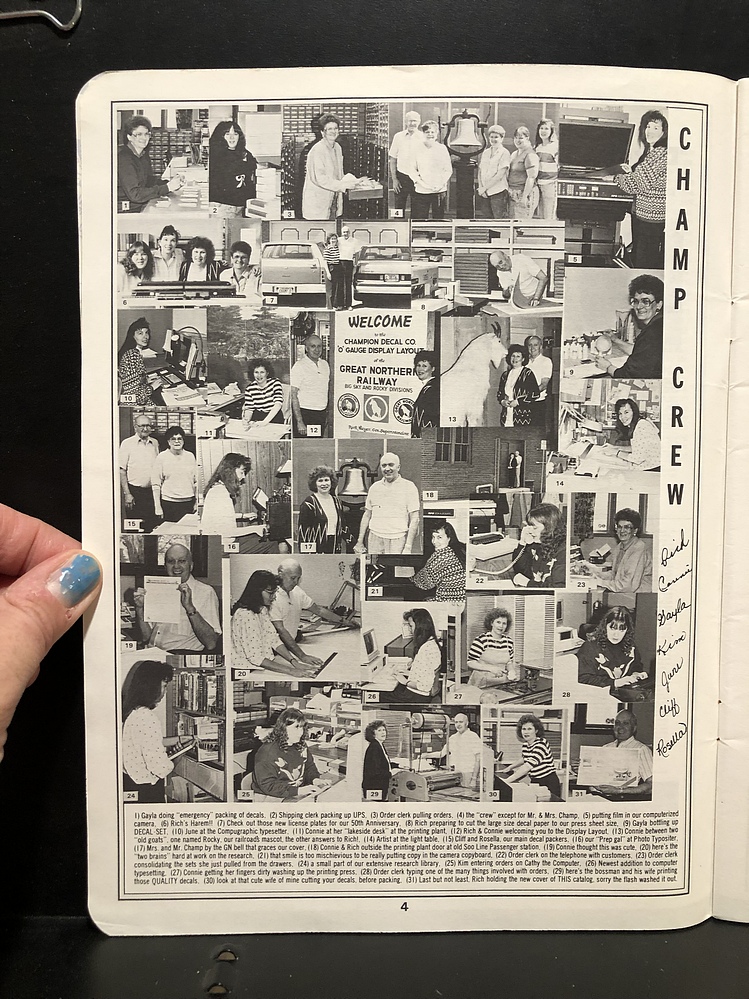 Champ Decals, 1990 Hobby Catalog, 50th Anniversary - Parry Game Preserve