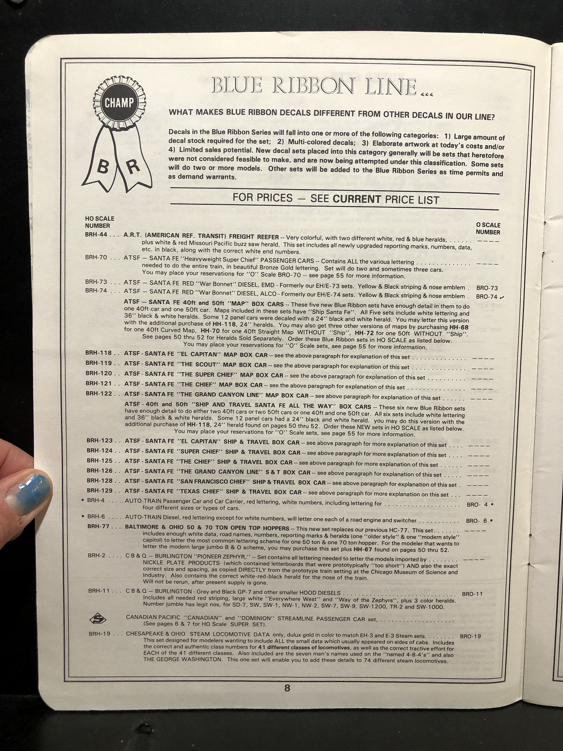 Champ Decals, 1990 Hobby Catalog, 50th Anniversary - Parry Game Preserve