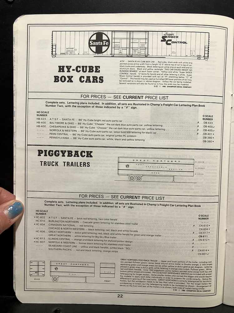 Champ Decals, 1990 Hobby Catalog, 50th Anniversary - Parry Game Preserve