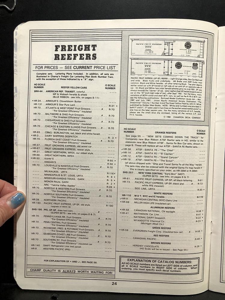 Champ Decals, 1990 Hobby Catalog, 50th Anniversary - Parry Game Preserve