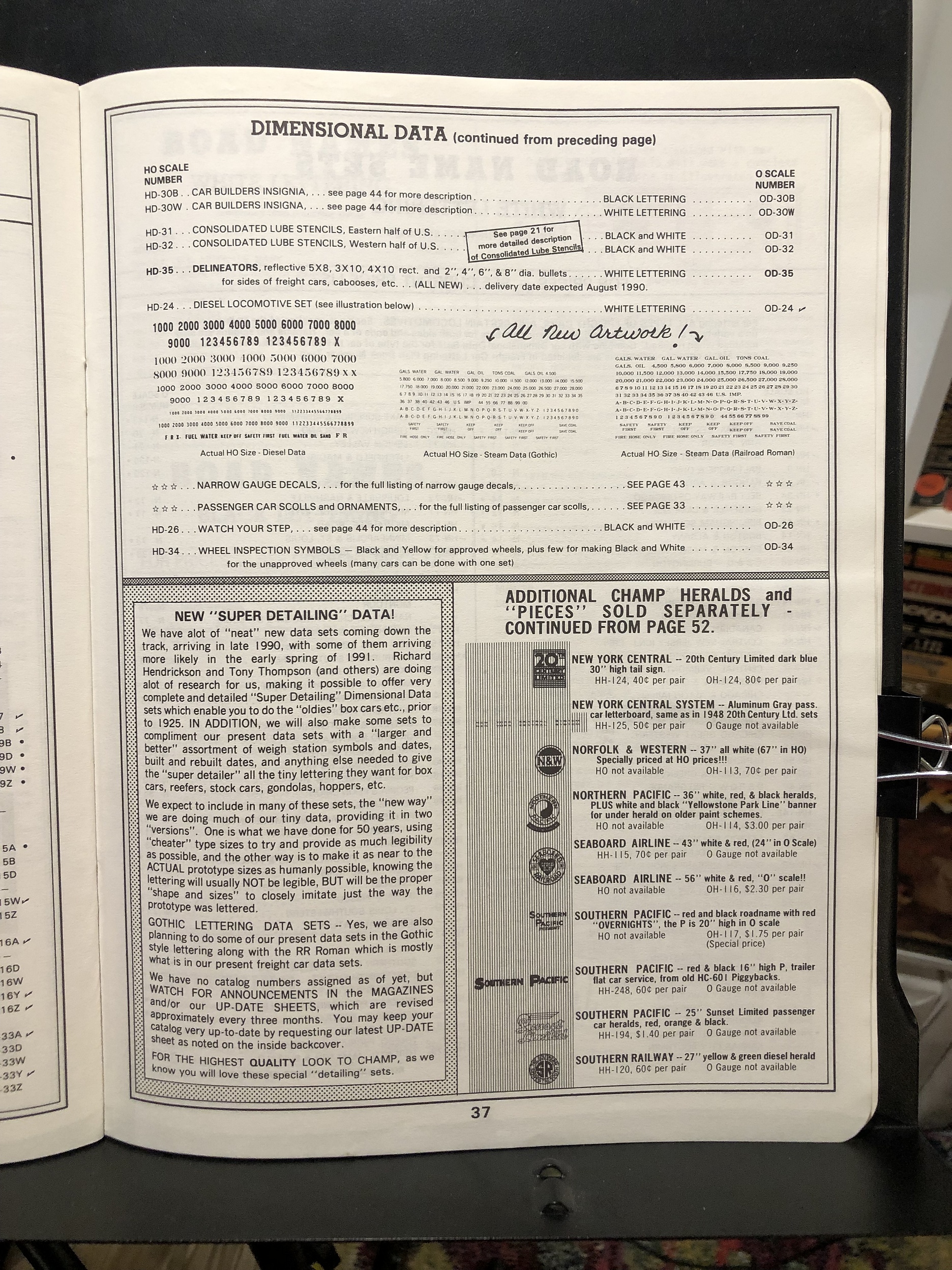 Champ Decals, 1990 Hobby Catalog, 50th Anniversary - Parry Game Preserve