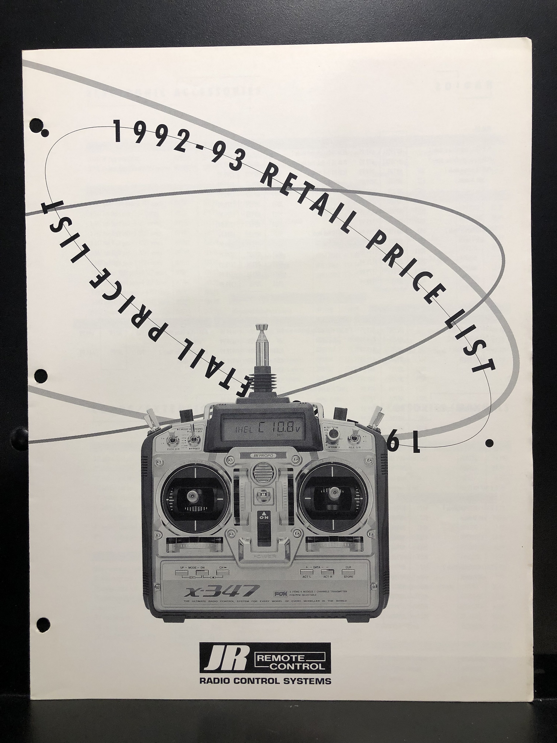 JR Remote Control, 1992-93 Hobby Catalog - Parry Game Preserve