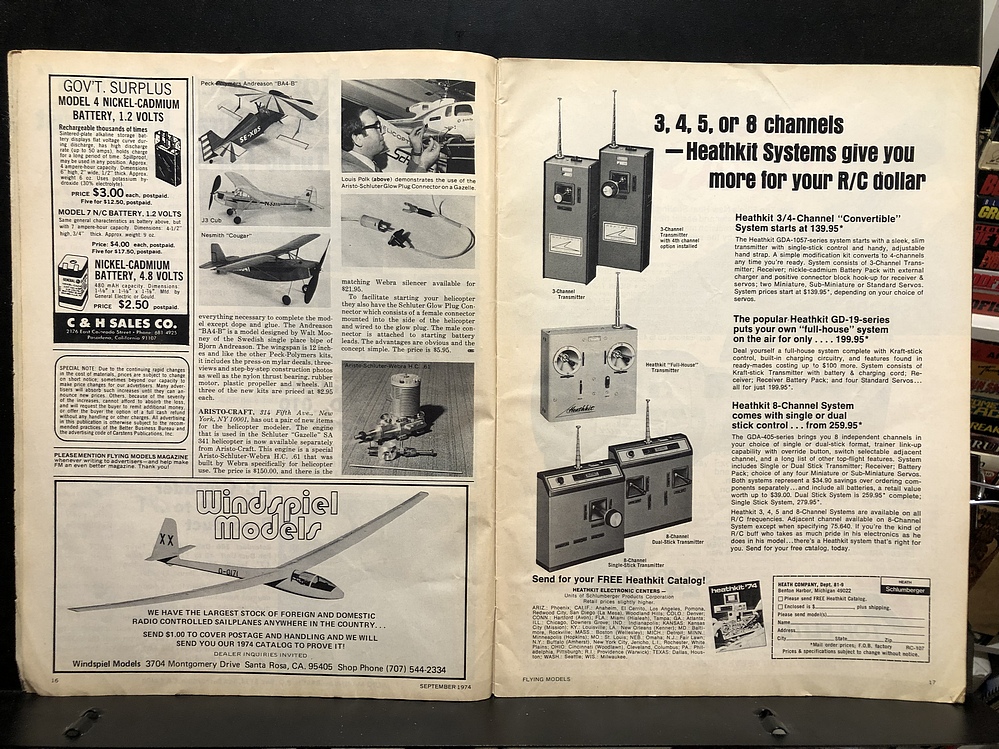 Kavan Model Aircraft, Inc. - September, 1974 - Parry Game Preserve