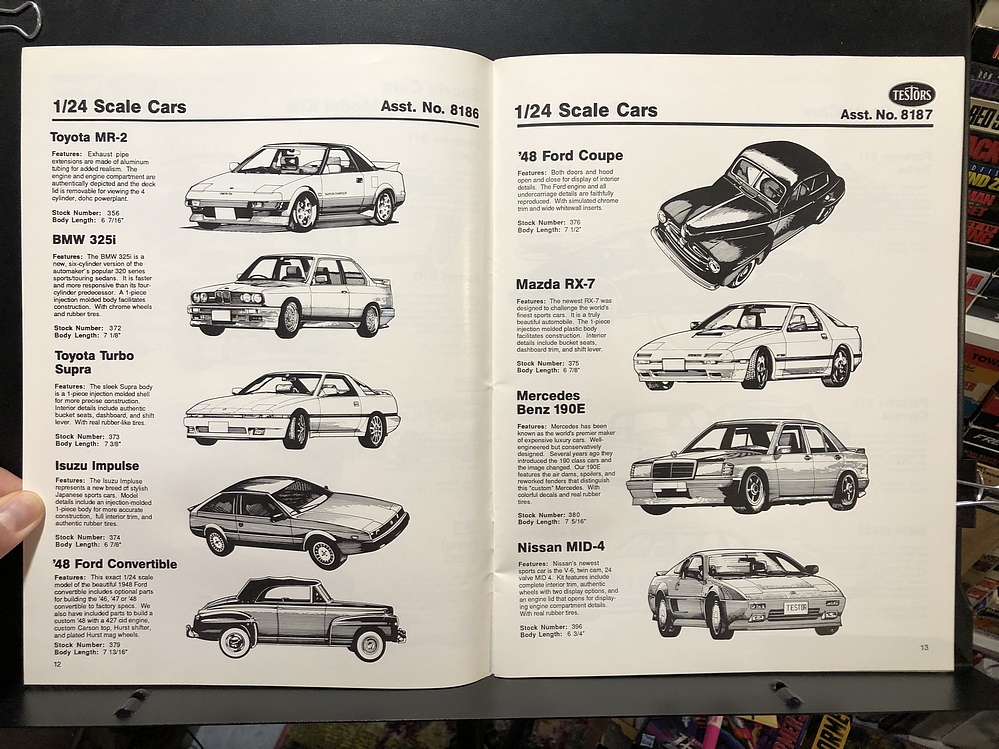 Testors, 1988 Plastic Model Kits Hobby Catalog - Parry Game Preserve