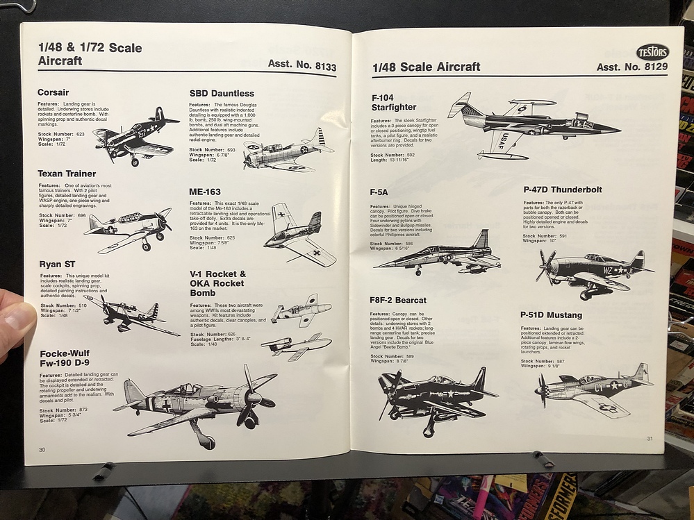 Testors, 1988 Plastic Model Kits Hobby Catalog - Parry Game Preserve