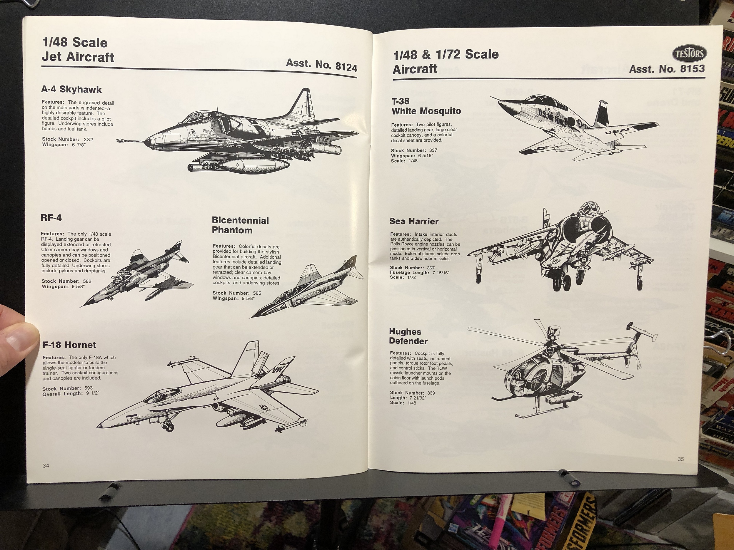 Testors, 1988 Plastic Model Kits Hobby Catalog - Parry Game Preserve