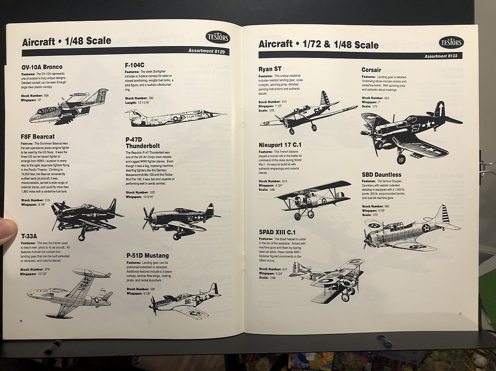 Testors, 1992 - 1993 Hobby Catalog - Parry Game Preserve