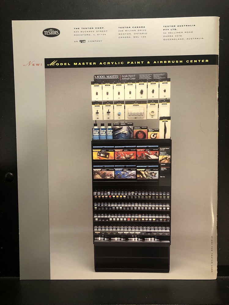 Testors, 1992 - 1993 Hobby Catalog - Parry Game Preserve