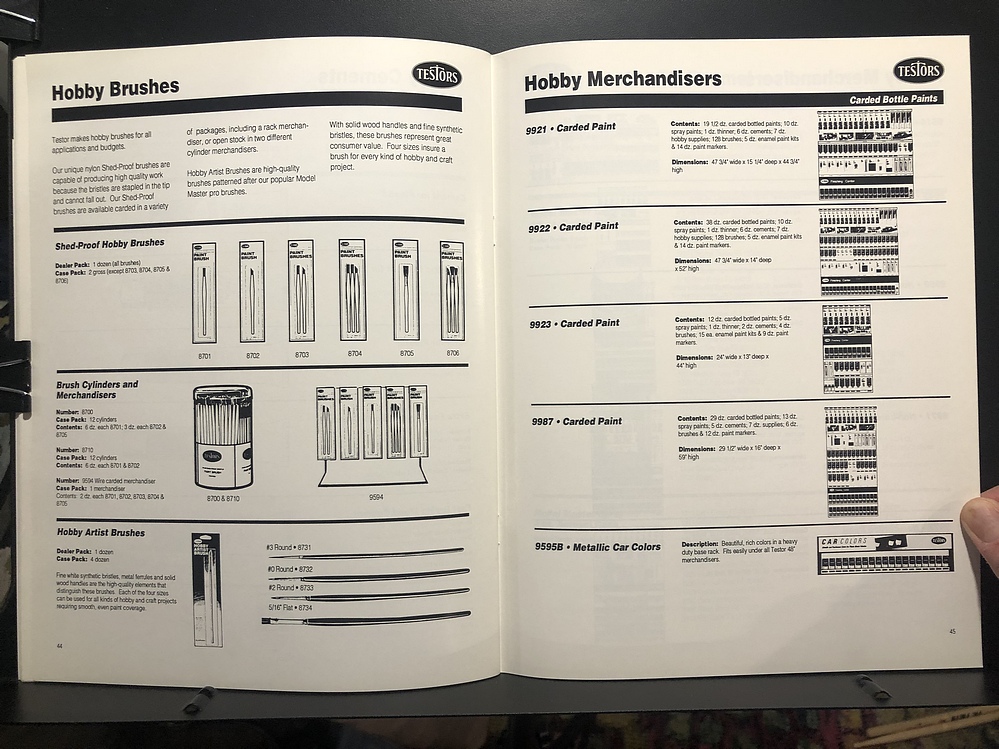 Testors, 1992 - 1993 Hobby Catalog - Parry Game Preserve