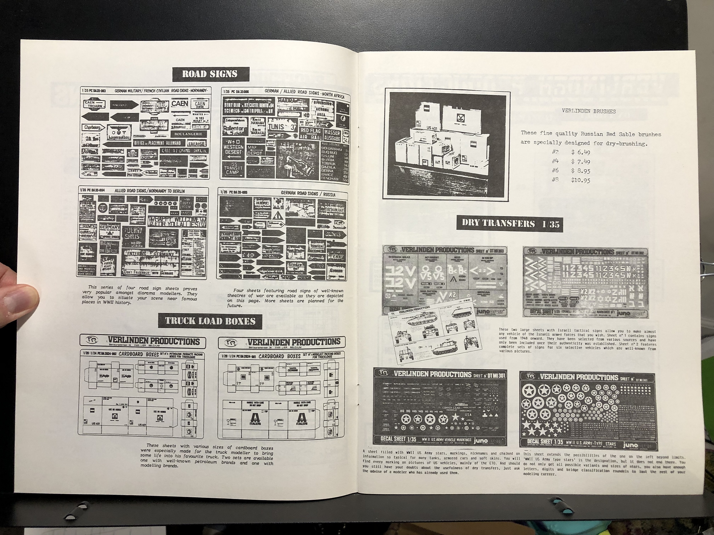 VLS Warwinds, 1986 Hobby Catalog - Parry Game Preserve