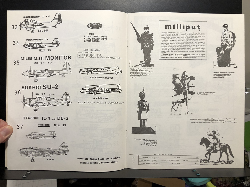 VLS Warwinds, 1986 Hobby Catalog - Parry Game Preserve
