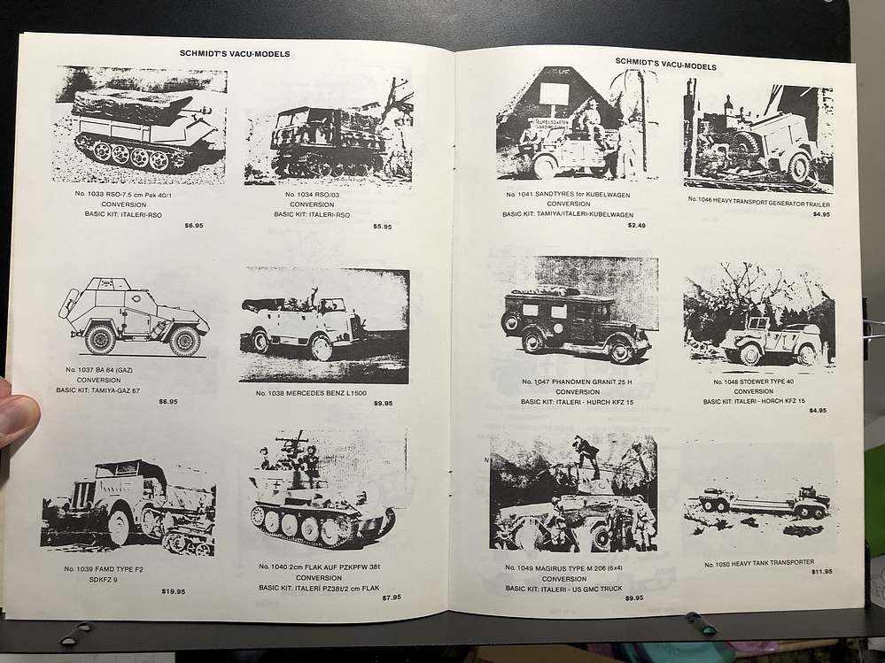 VLS Warwinds, 1986 Hobby Catalog - Parry Game Preserve
