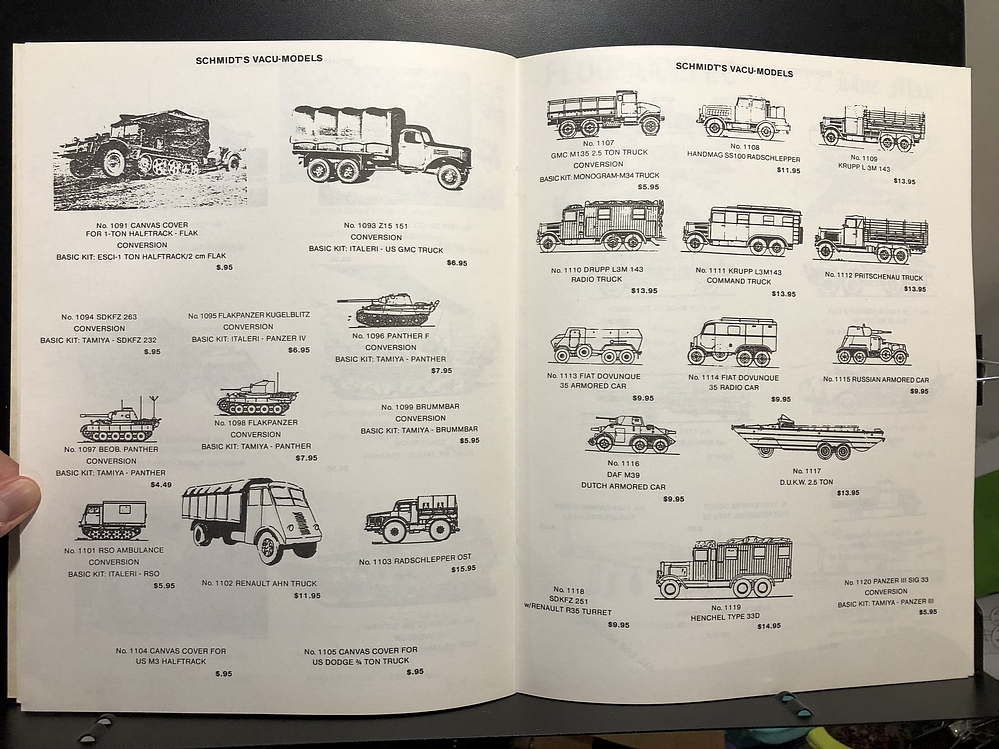 VLS Warwinds, 1986 Hobby Catalog - Parry Game Preserve