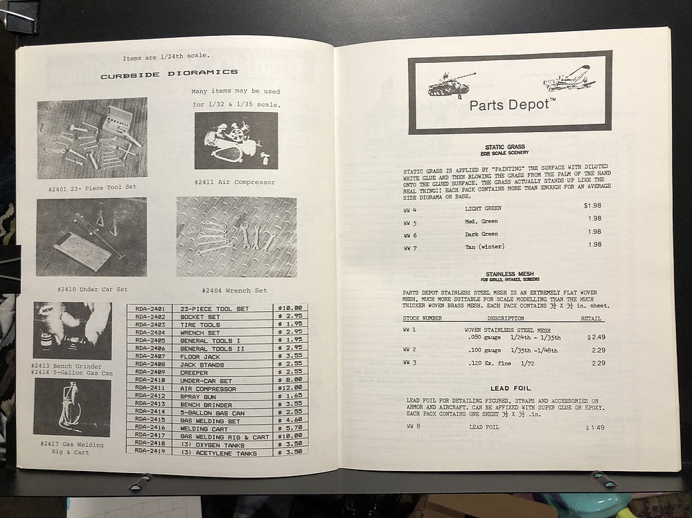 VLS Warwinds, 1986 Hobby Catalog - Parry Game Preserve
