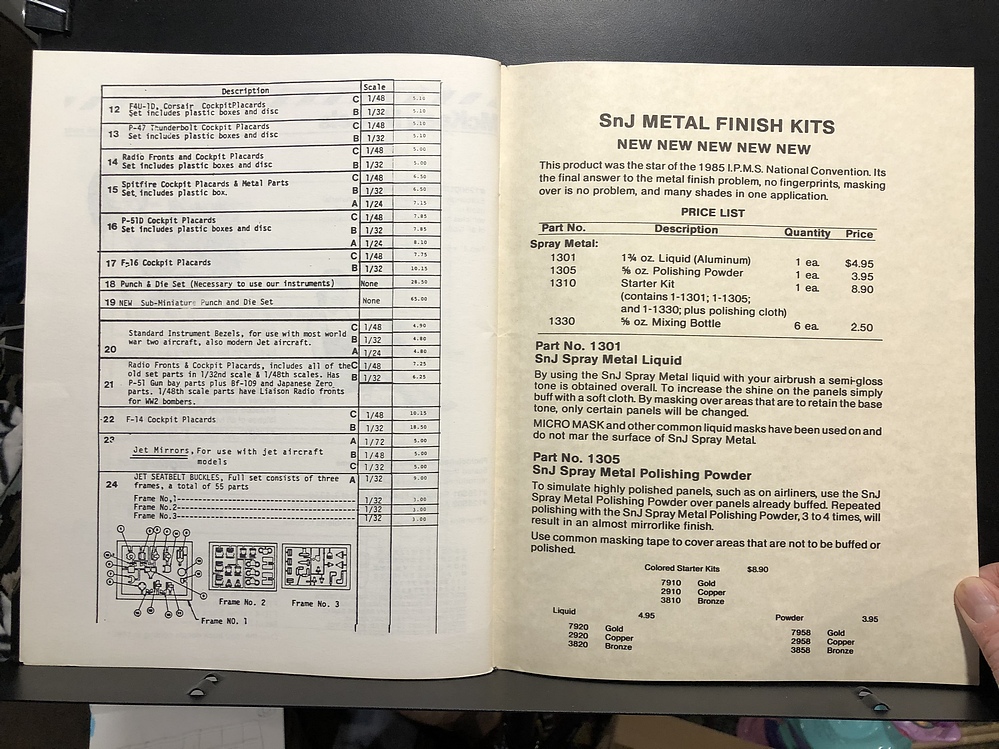 VLS Warwinds, 1986 Hobby Catalog - Parry Game Preserve