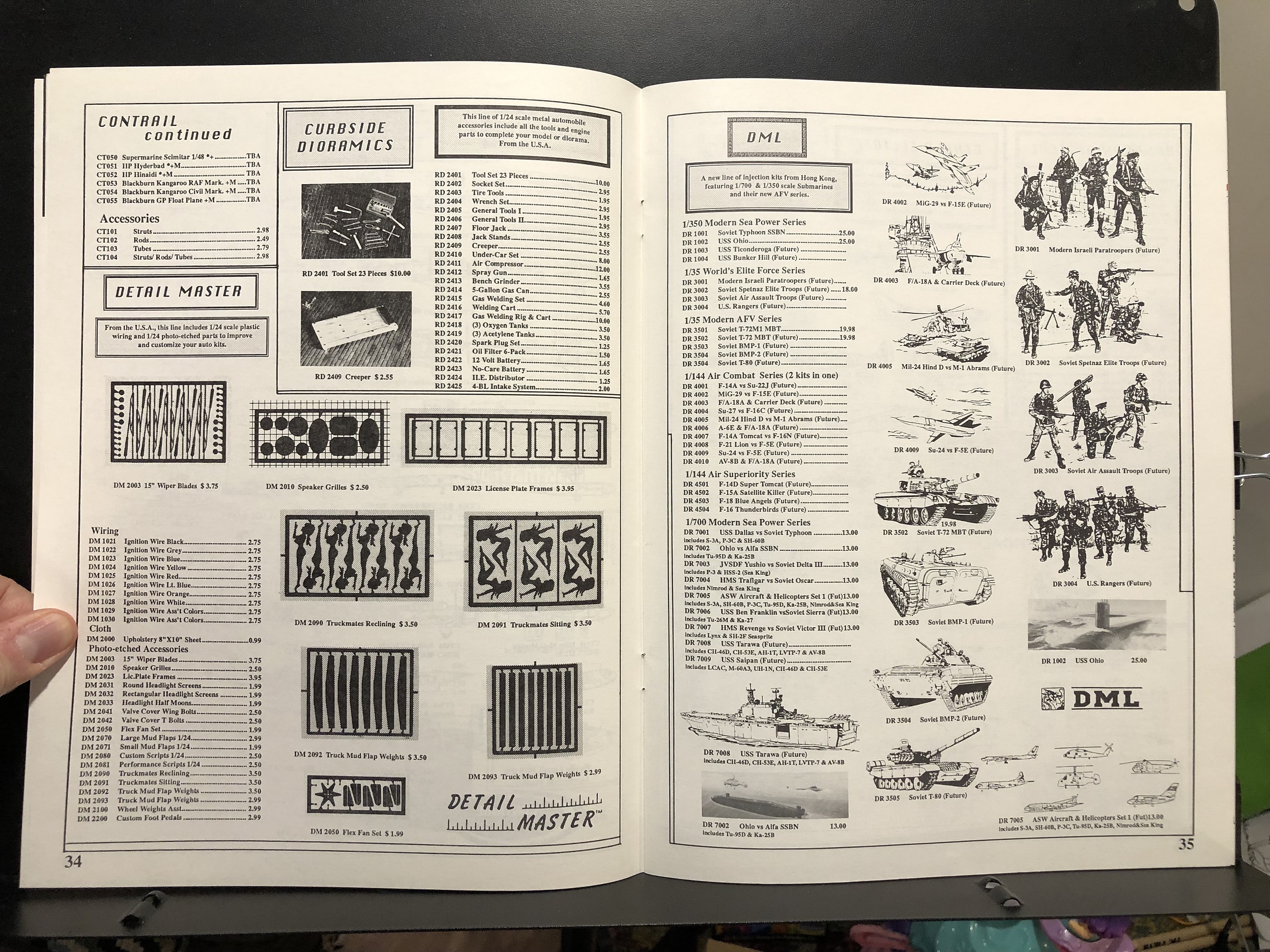 VLS Warwinds / VLS Stingray, 1989 Hobby Catalog - Parry Game Preserve