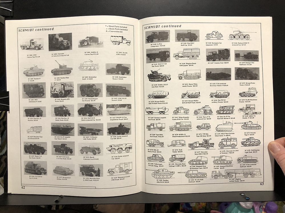 VLS Warwinds / VLS Stingray, 1989 Hobby Catalog - Parry Game Preserve