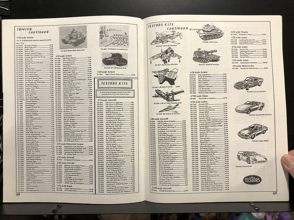 VLS Warwinds / VLS Stingray, 1989 Hobby Catalog - Parry Game Preserve
