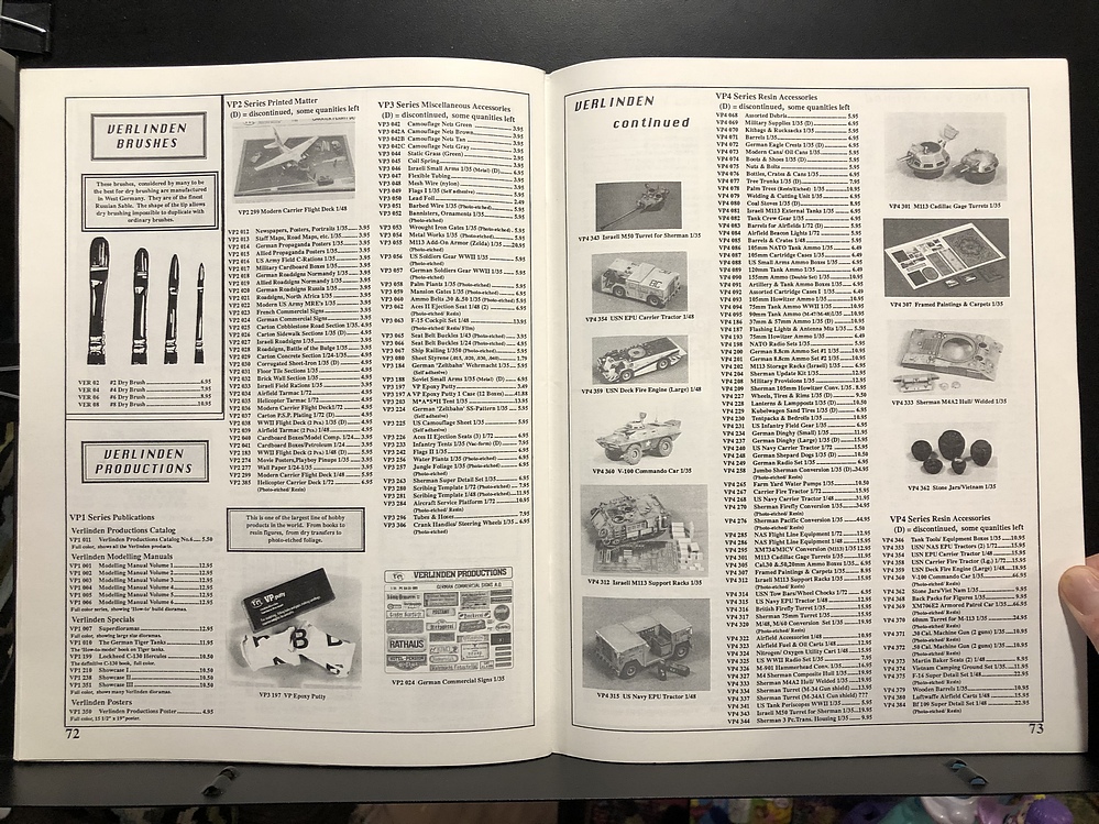 VLS Warwinds / VLS Stingray, 1989 Hobby Catalog - Parry Game Preserve