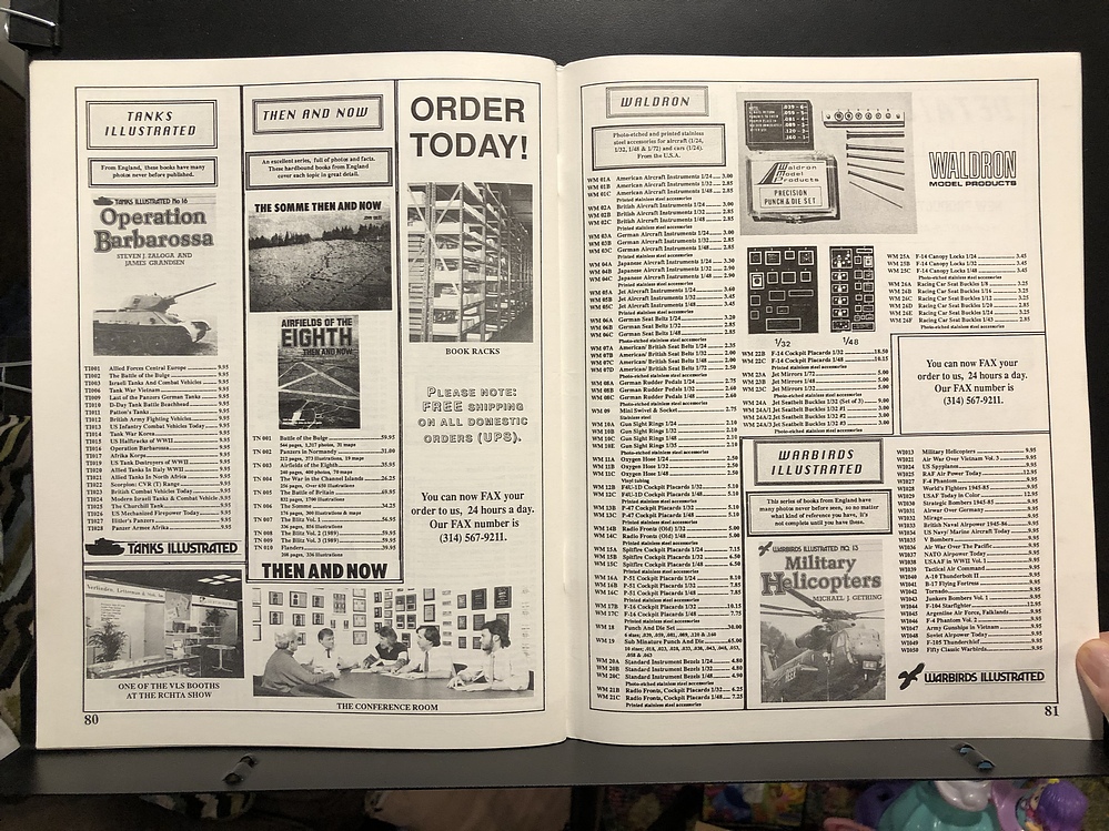 VLS Warwinds / VLS Stingray, 1989 Hobby Catalog - Parry Game Preserve