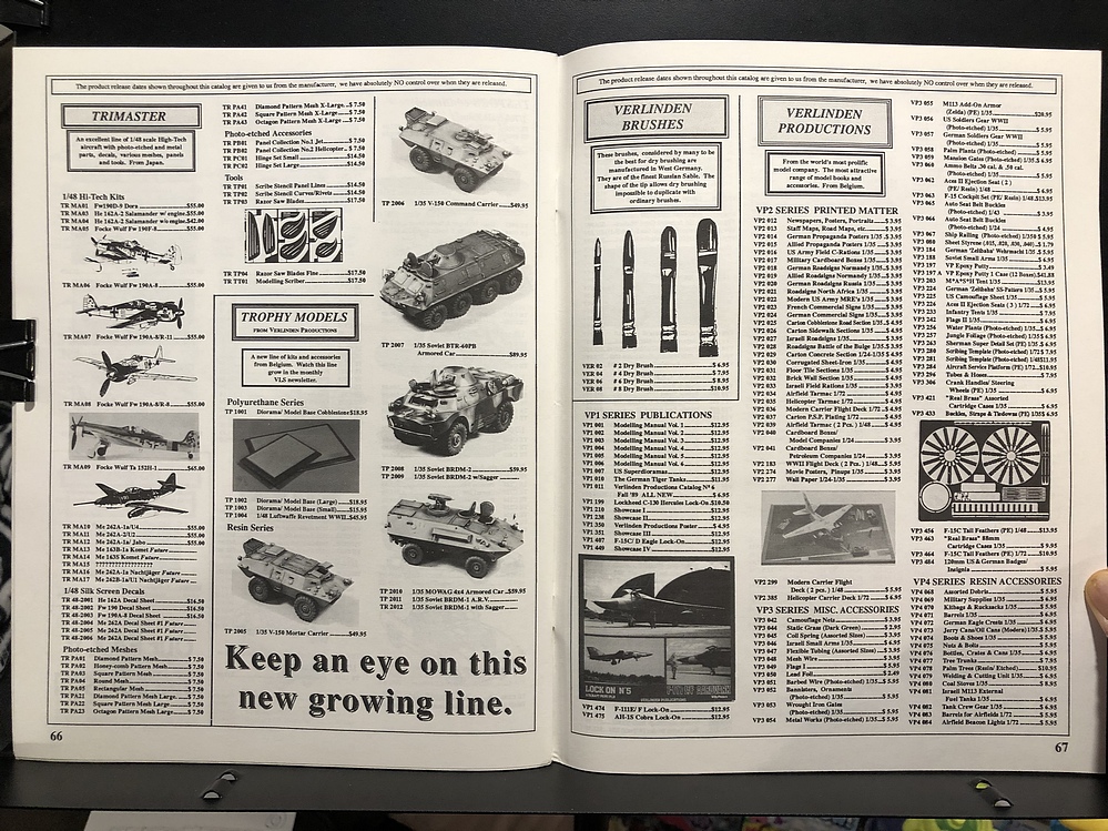 VLS, 1990 Hobby Catalog - Parry Game Preserve
