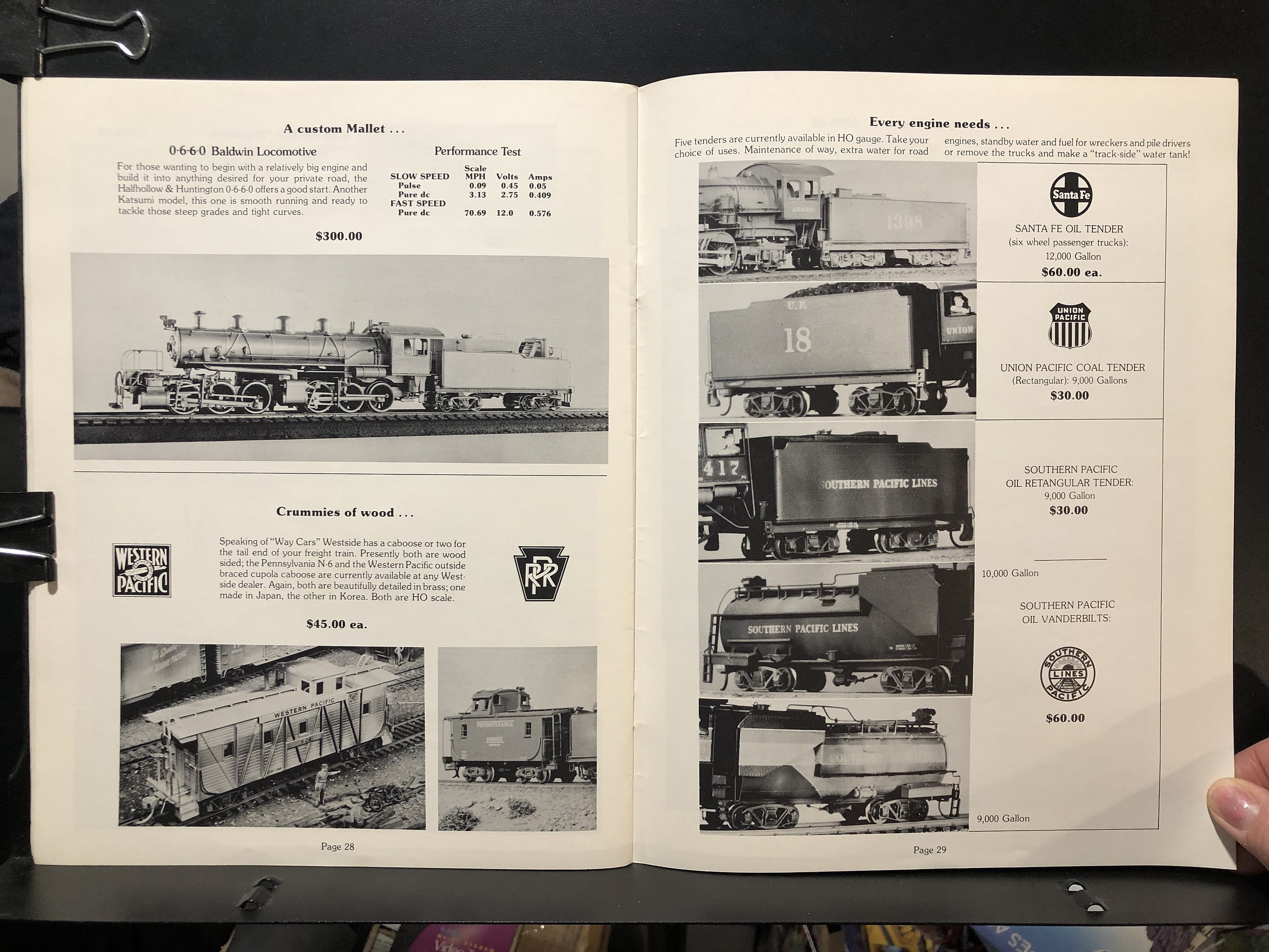 Westside Model Company, 1980 Hobby Catalog - Parry Game Preserve