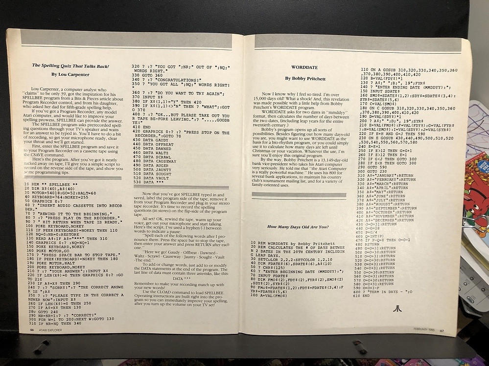Atari - Explorer - February, 1985 - Parry Game Preserve