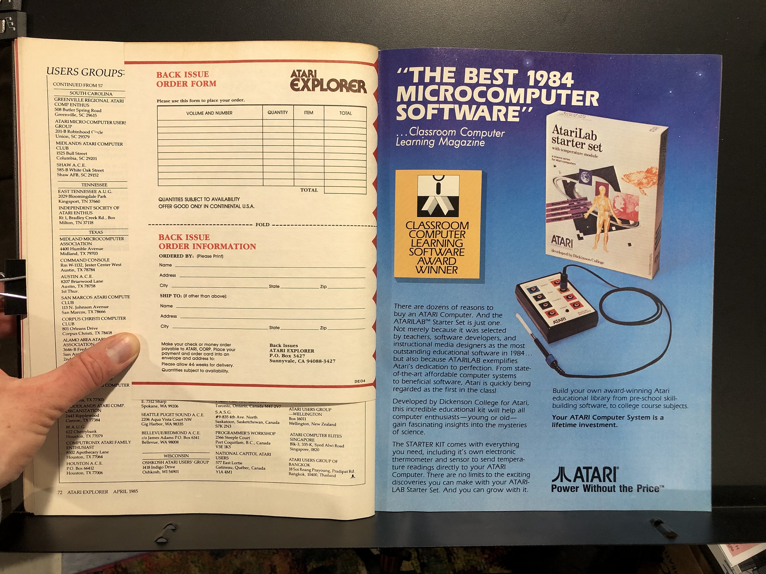 Atari - Explorer - April/May, 1985 - Parry Game Preserve