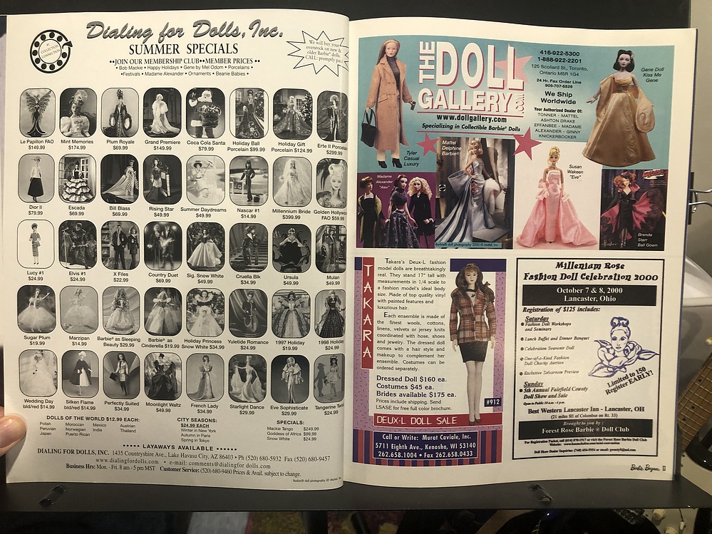 Barbie Bazaar Magazine - July/August, 2000 - Parry Game Preserve